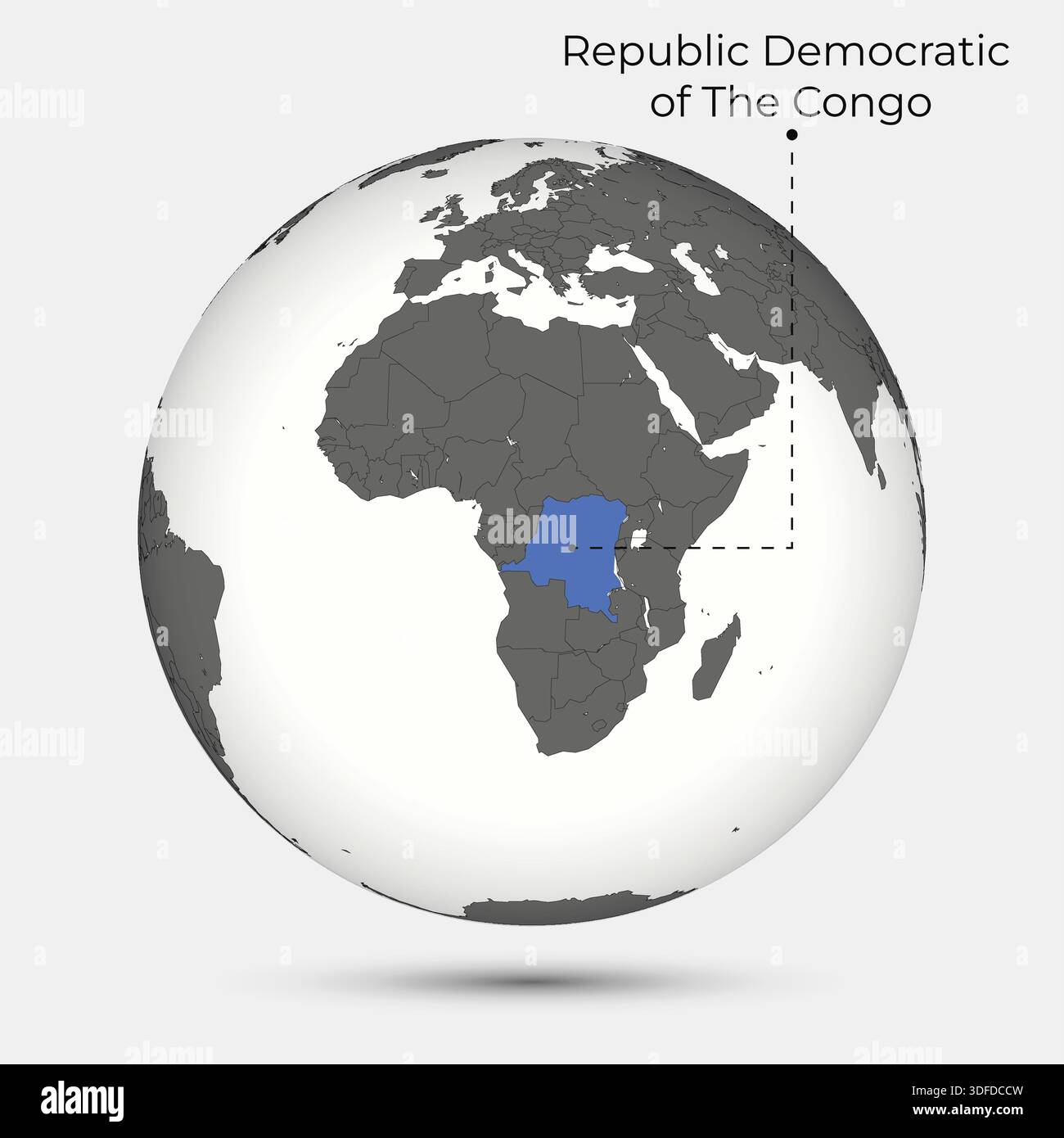 Map of rdc Stock Vector Images - Alamy