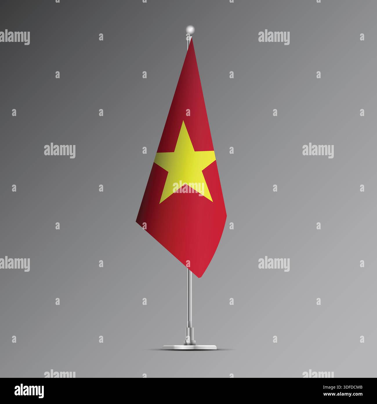 Vietnamese national flag on Stock Vector Images - Alamy