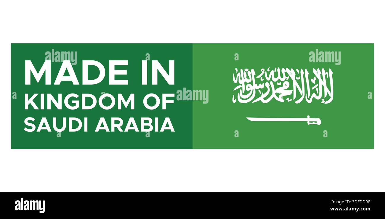 Made in Saudi Arabia Stamp Label Stock Vector Image & Art - Alamy