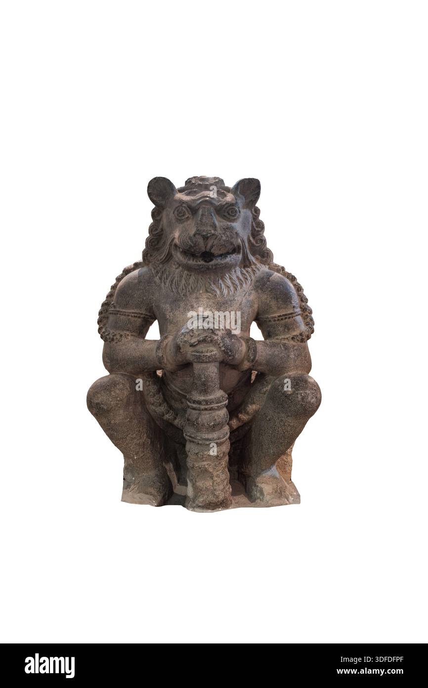 Narsimha. 10th Century. Stone. Verinag, Kashmir Stock Photo - Alamy