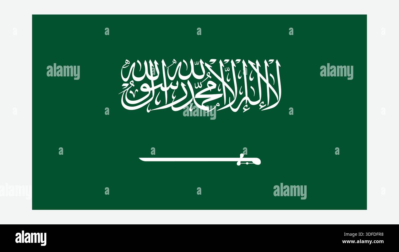 Flag saudi arabian colors Stock Vector Images - Alamy