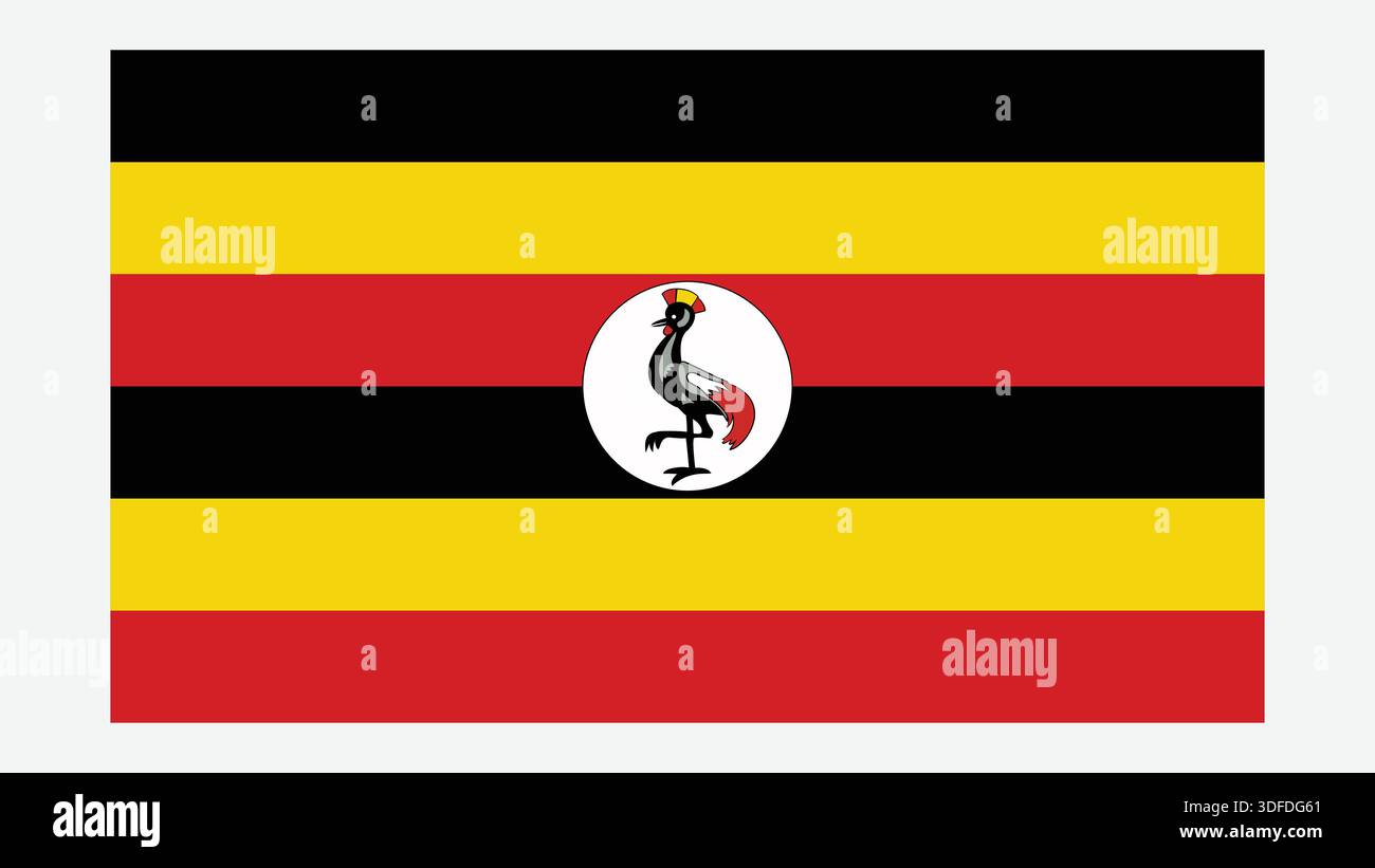 Uganda colors Stock Vector Images - Alamy
