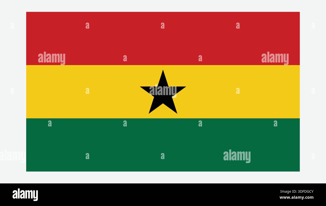 Vector ghana flag banner Stock Vector Images - Alamy