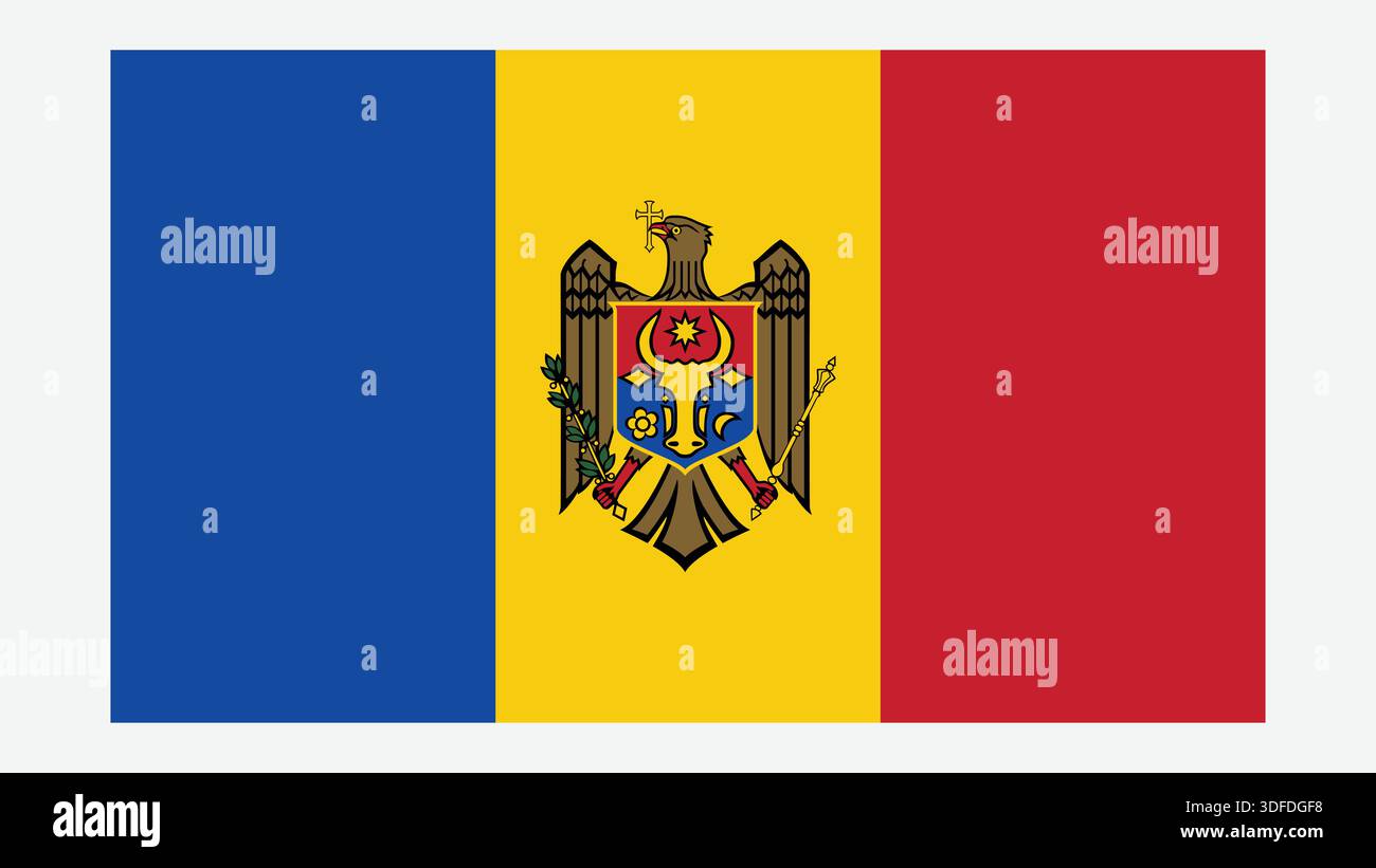 Moldova chisinau national flag Stock Vector Images - Alamy