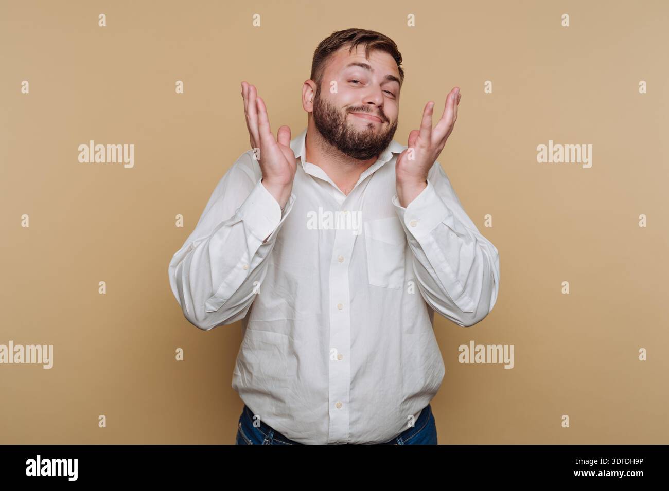 Individual wearing light blue hi-res stock photography and images - Alamy