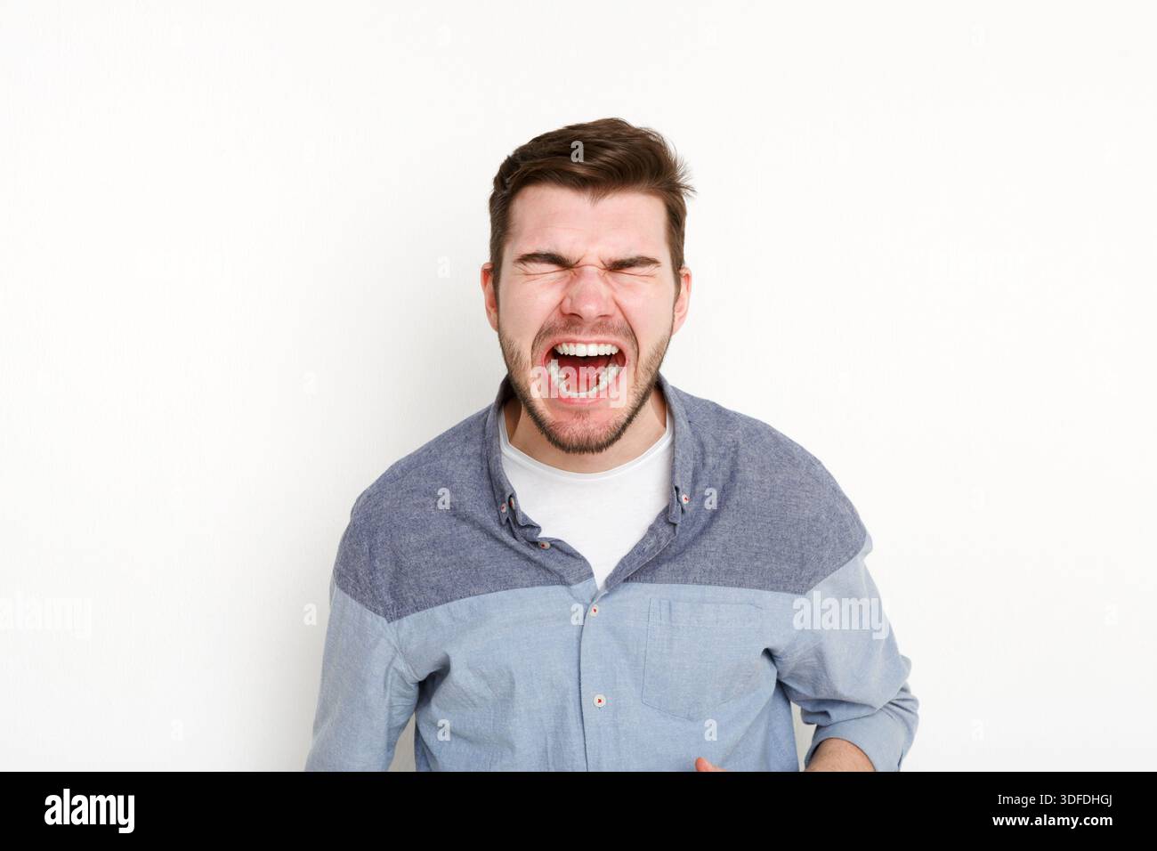 Anger irritation portrait young hi-res stock photography and images - Alamy
