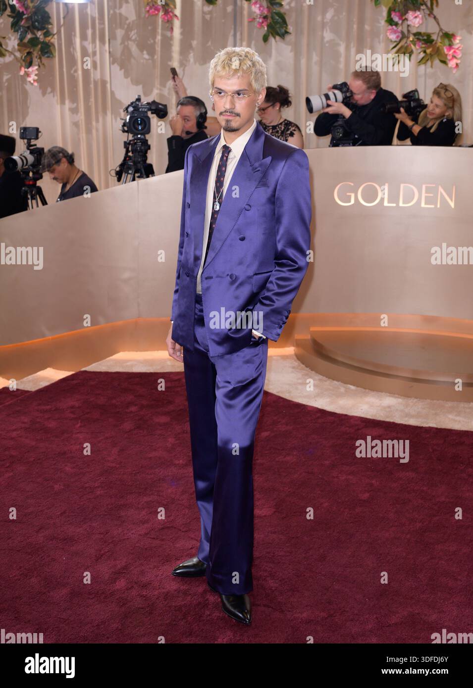 LOS ANGELES, USA. January 11, 2026: Omar Apollo at the 83rd Golden ...