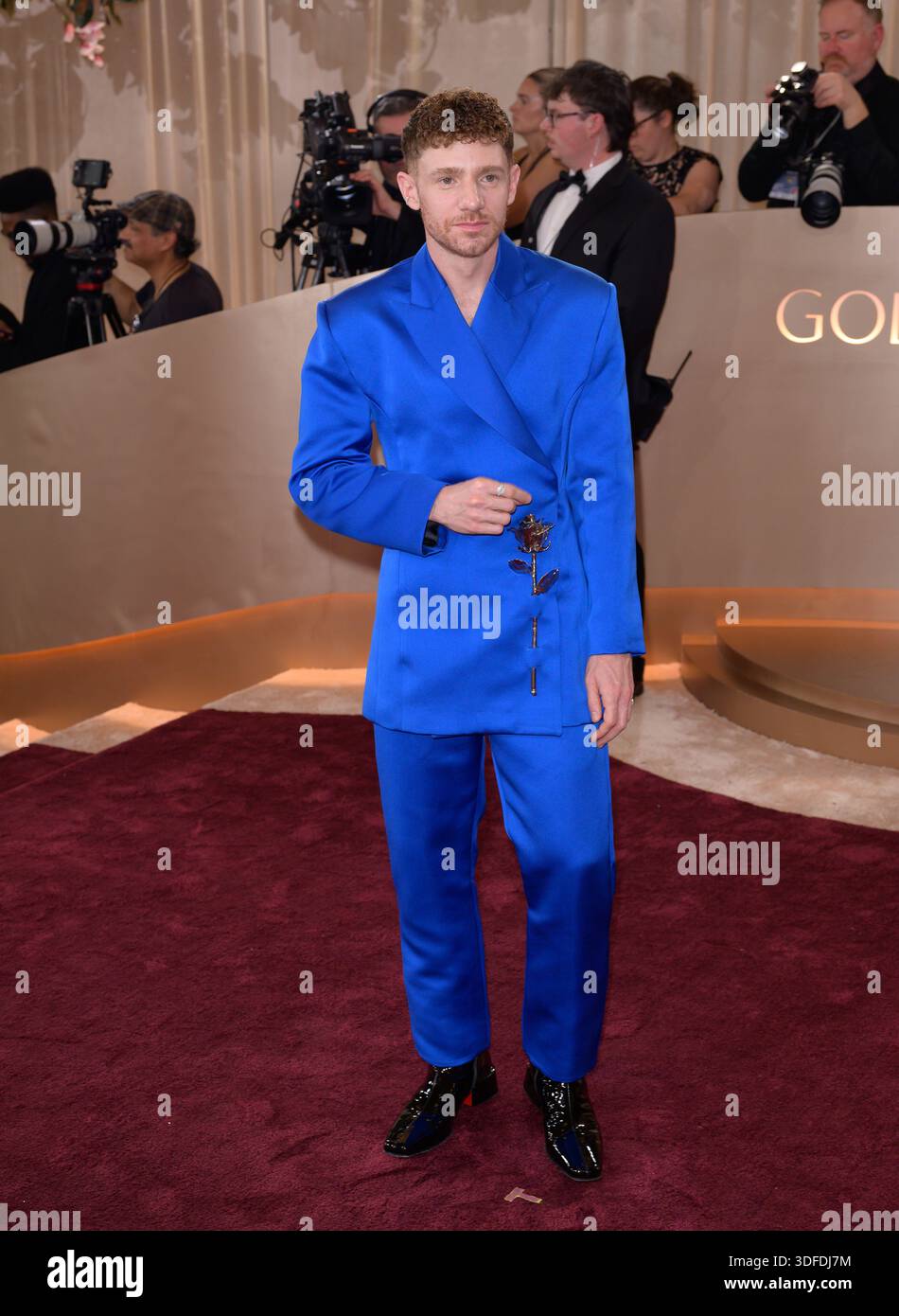 LOS ANGELES, USA. January 11, 2026: Chris Perfetti at the 83rd Golden ...