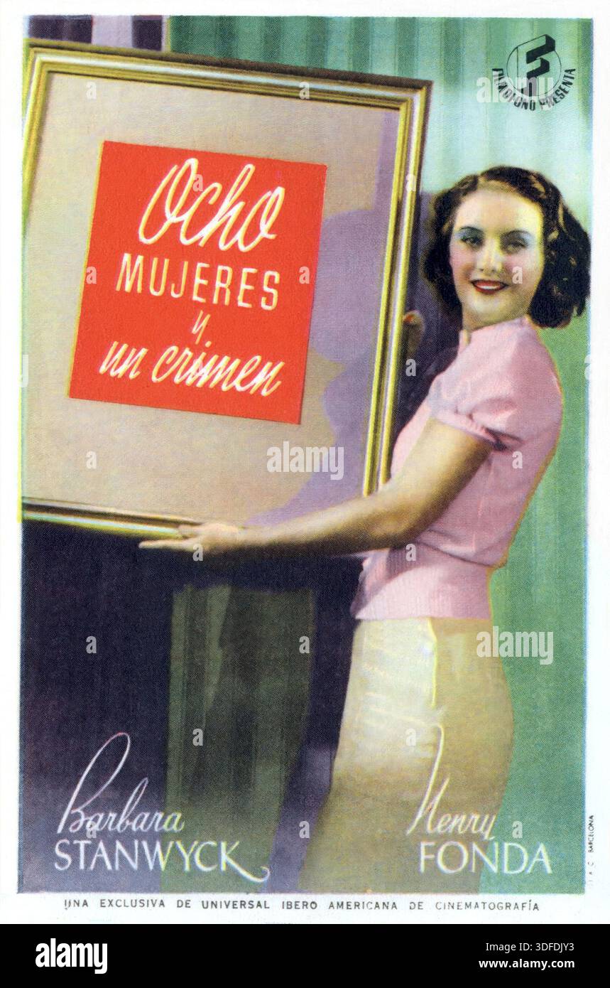 BARBARA STANWYCK in THE MAD MISS MANTON (1938), directed by LEIGH JASON ...