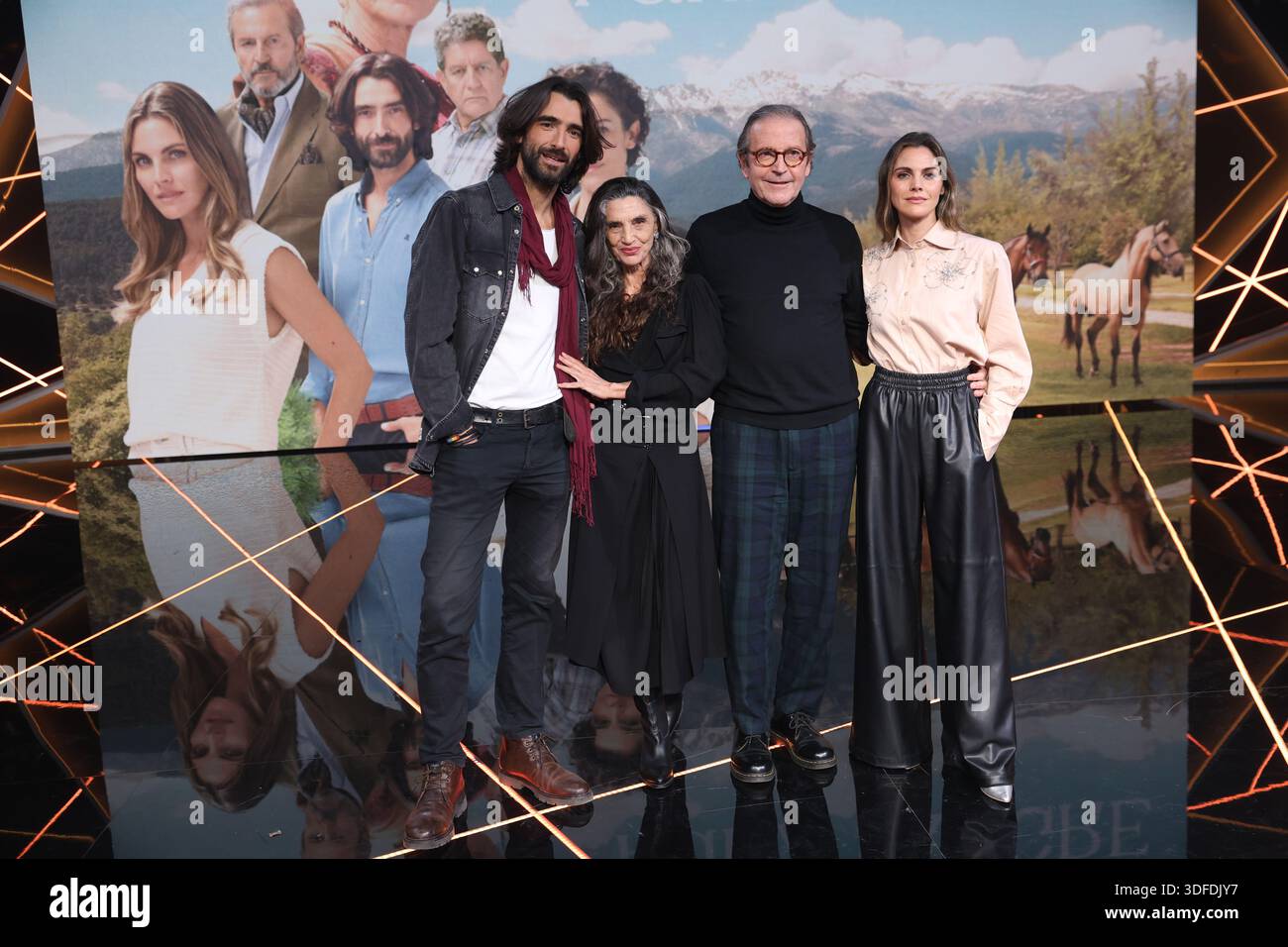 Aitor Luna, Ángela Molina, Pep Munné and Amaia Salamanca pose at the ...