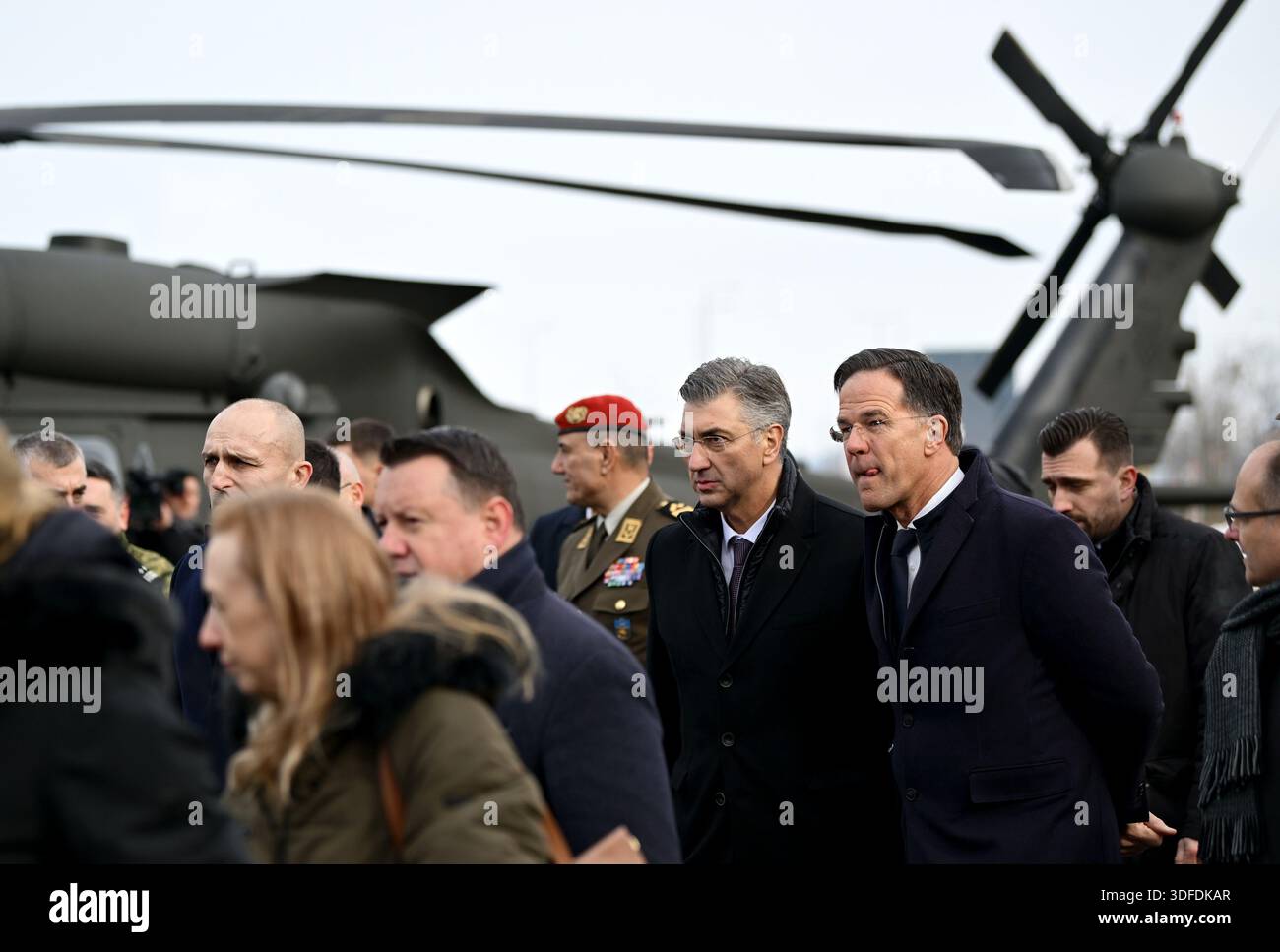 NATO Secretary General Rutte arrives at the "Colonel Marko Zivkovic ...