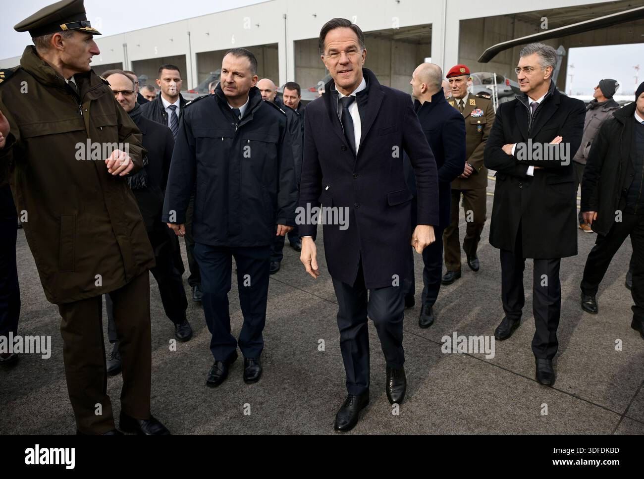 NATO Secretary General Rutte arrives at the "Colonel Marko Zivkovic ...