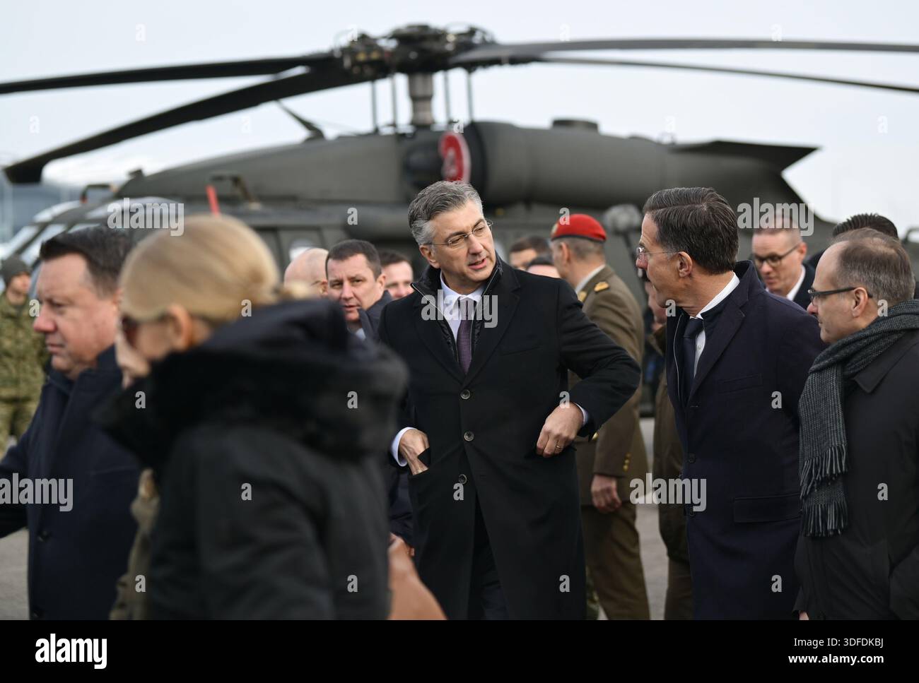 NATO Secretary General Rutte arrives at the "Colonel Marko Zivkovic ...
