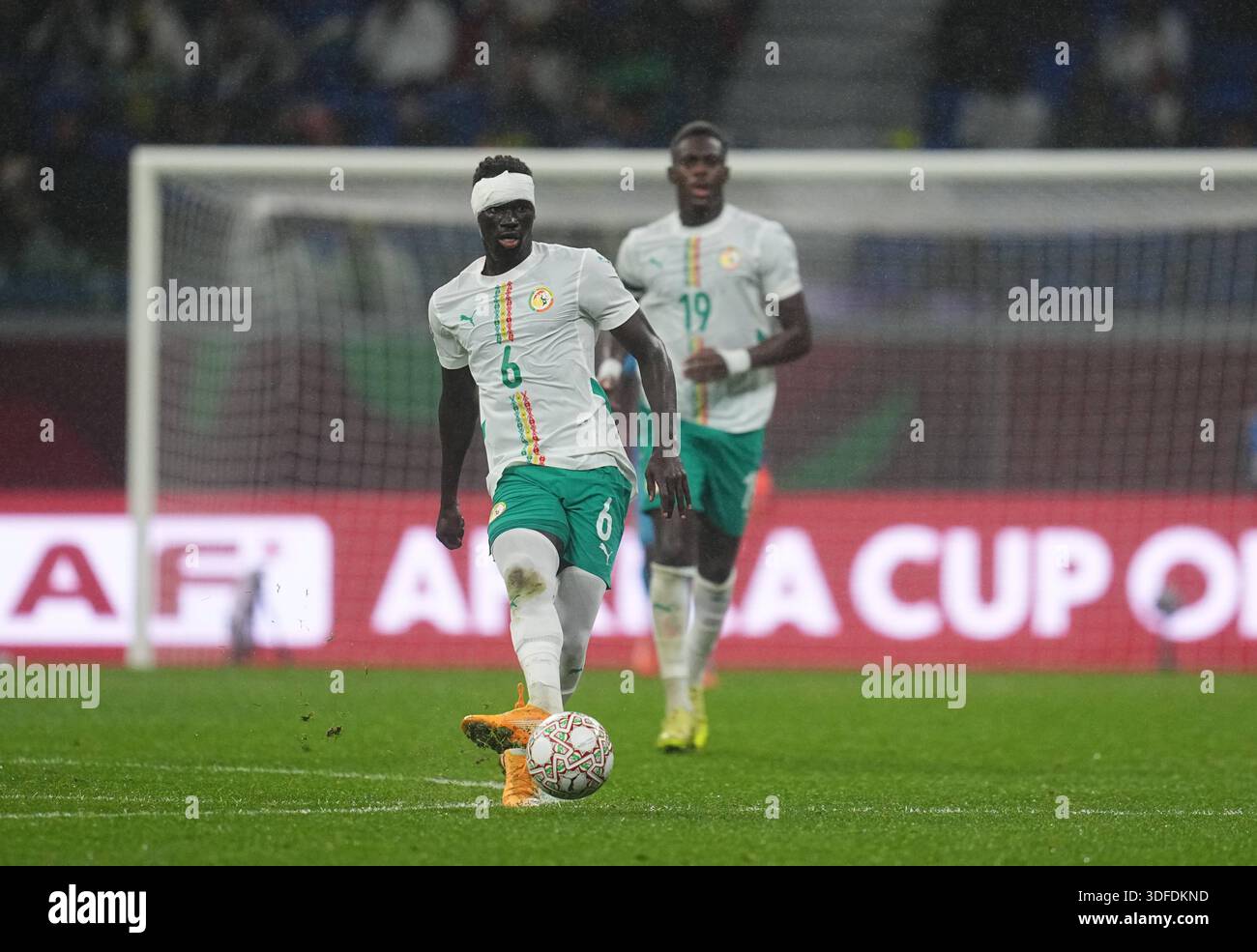 January 09 2026: Ismaila PathÃ© Ciss of Senegal controls the ball ...