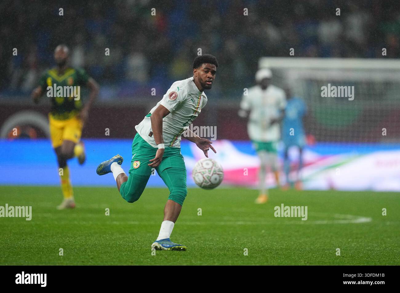 January 09 2026: Ibrahim Mbaye of Senegal controls the ball during a ...