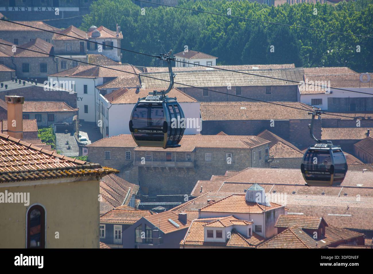 The Gaia cable car and port wine wineries and the historical portuguese ...