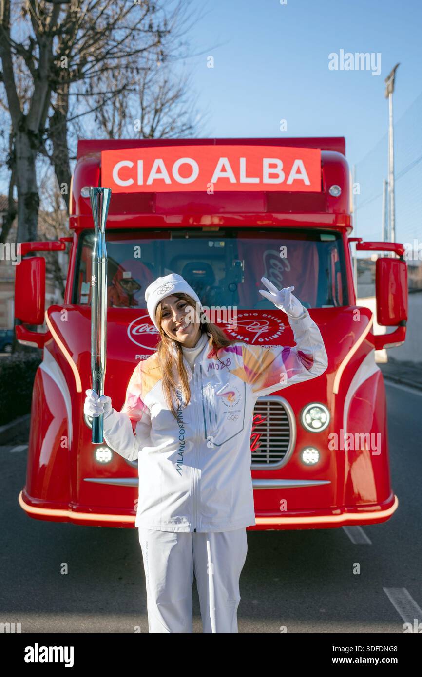 Alba, the Journey of the Olympic Flame of Milan Cortina 2026 stopped in ...