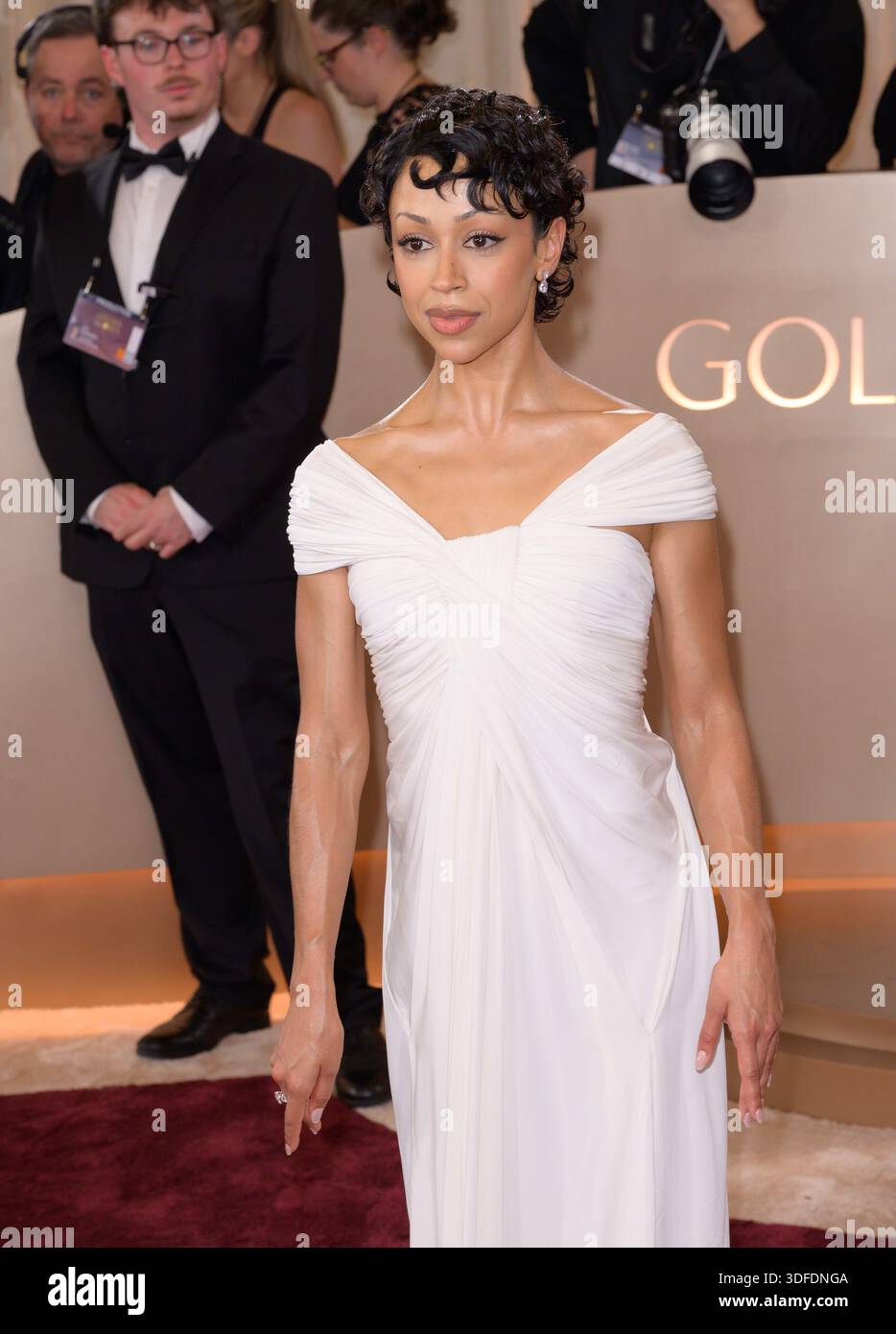 LOS ANGELES, USA. January 11, 2026: Liza Koshy at the 83rd Golden Globe ...