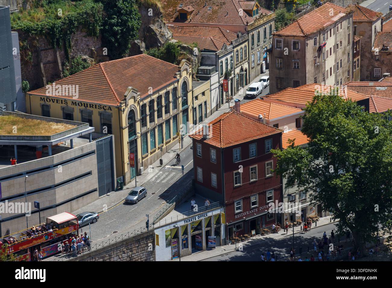 The Douro river, the typical ships, port wine wineries and the ...