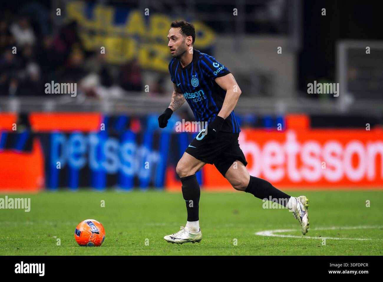 Hakan Calhanoglu of FC Internazionale in action during the Serie A ...
