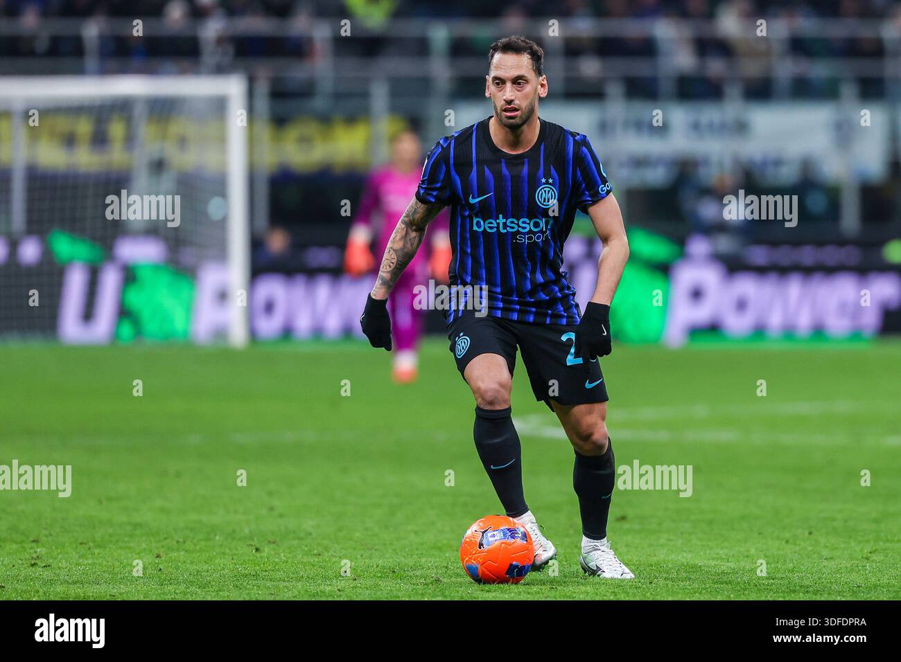 Hakan Calhanoglu of FC Internazionale seen in action during Serie A ...