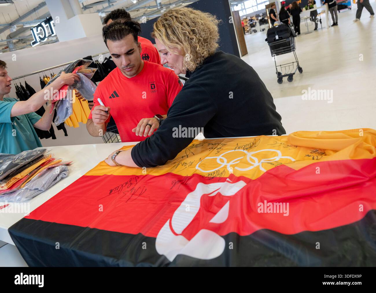 12 January 2026, Bavaria, Munich: The German bobsledder Issam Ammour ...