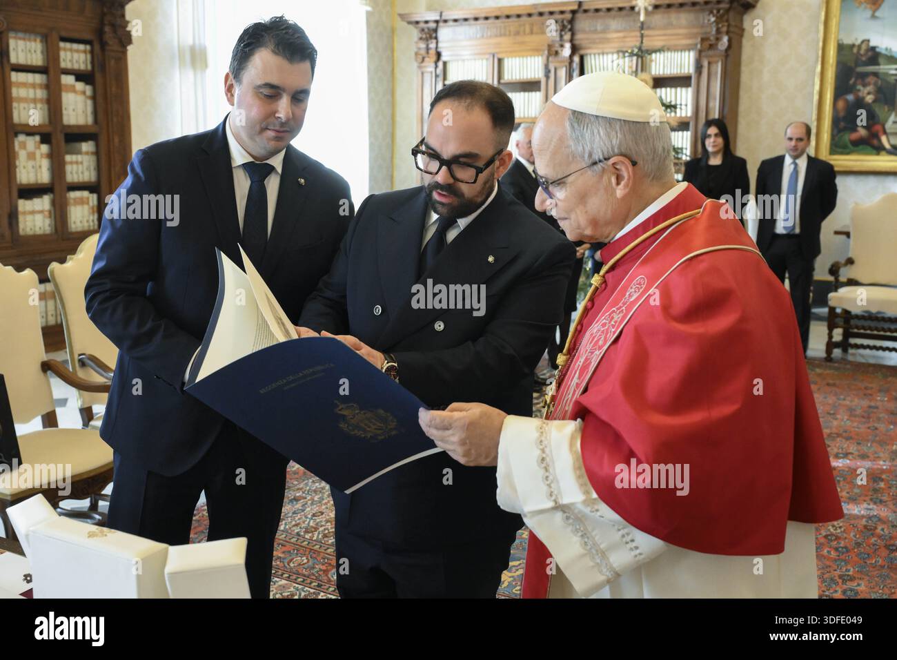 **NO LIBRI** Italy, Rome, Vatican, 2026/1/12 .Pope Leo XIV receives in ...