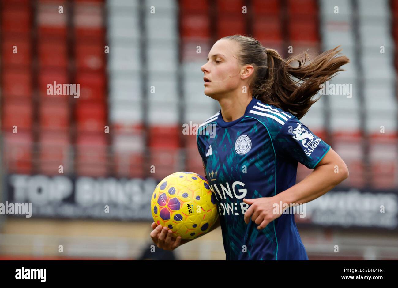 LONDON, ENGLAND - Leicester City's Sarah Maylings(on Loan from Aton ...
