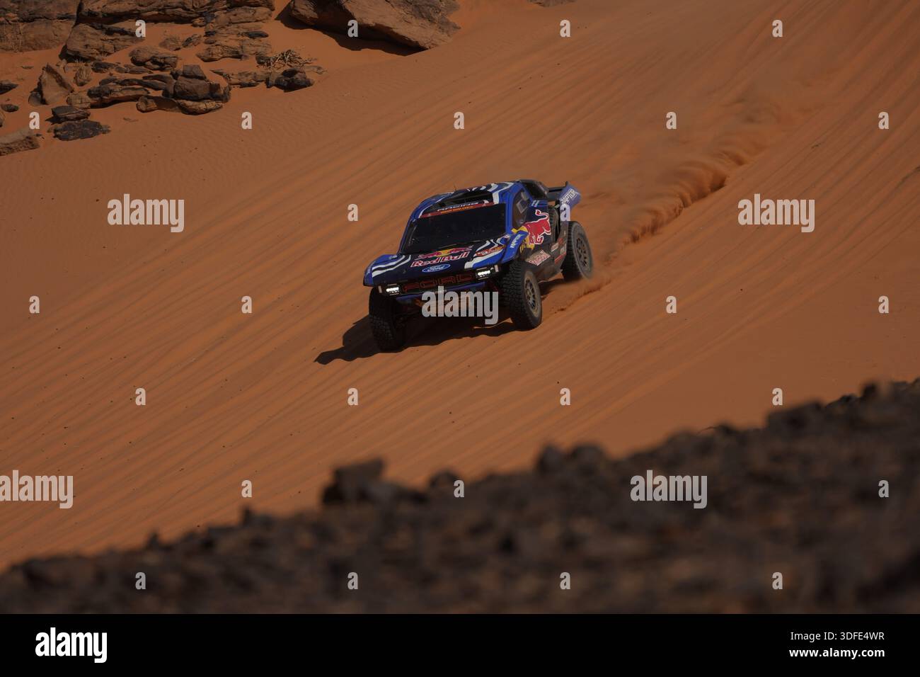 Driver Mattias Ekstrom and co-driver Emil Bergkvist compete during the ...