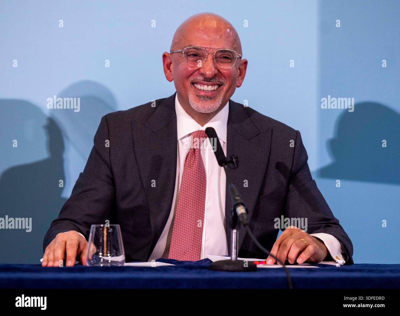 Nigel farage reform uk leader and nadhim zahawi hi-res stock ...