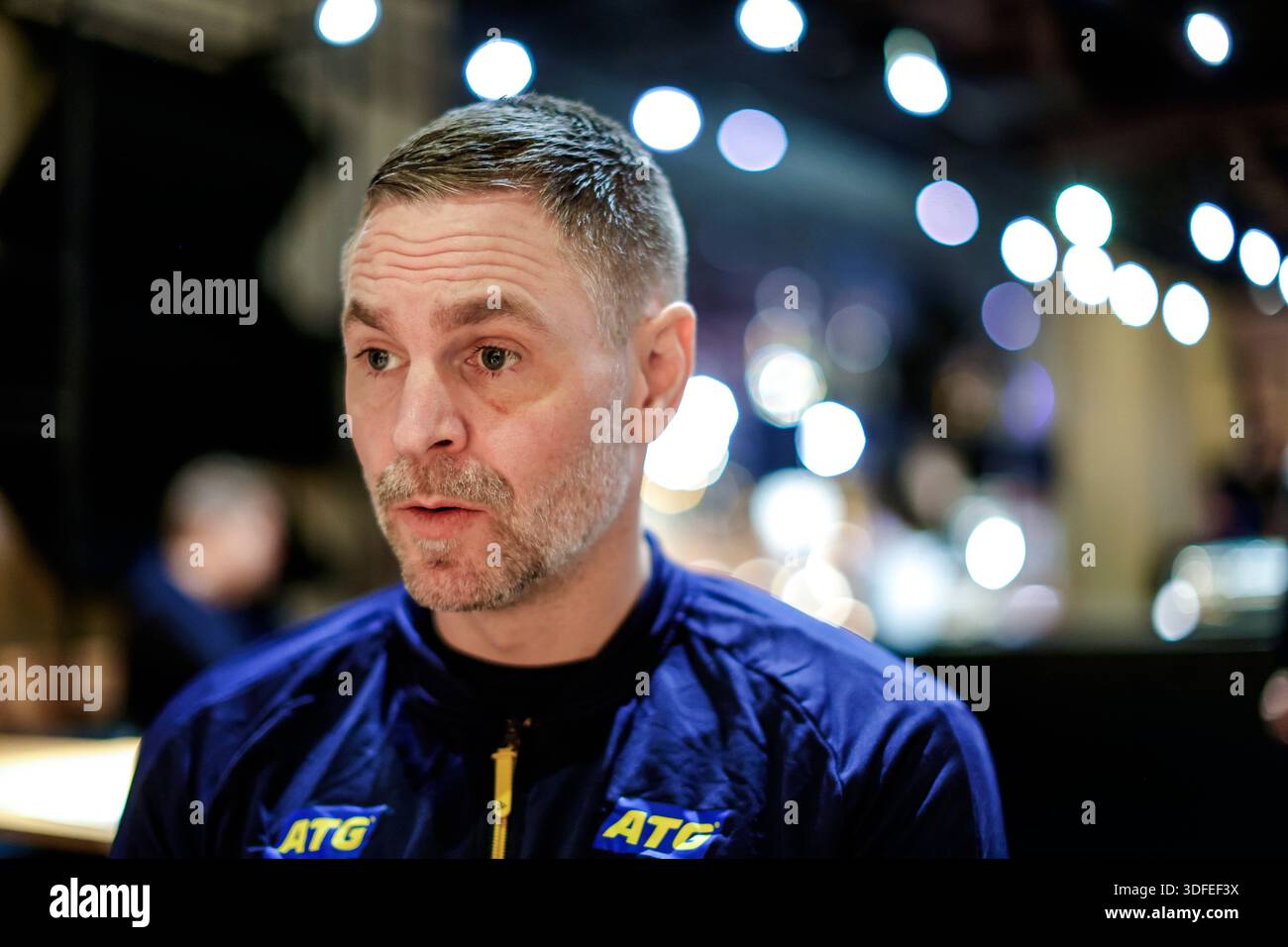 GOTHENBURG, SWEDEN 20260112Goalkeeper Andreas Palicka with his eye ...