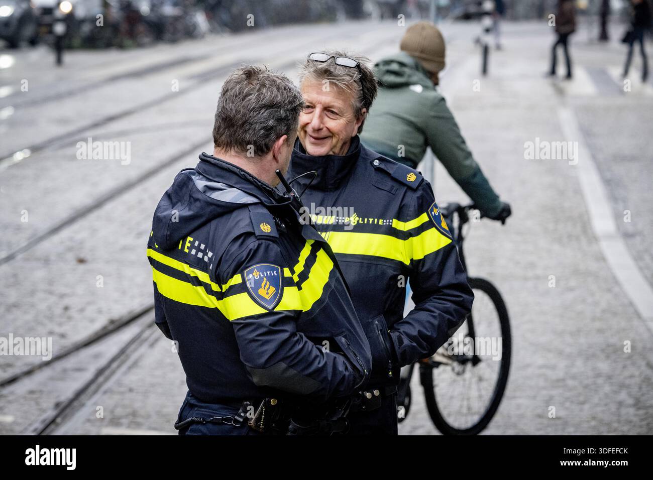AMSTERDAM - Police officers at work. ROBIN UTRECHT /ANP netherlands out ...