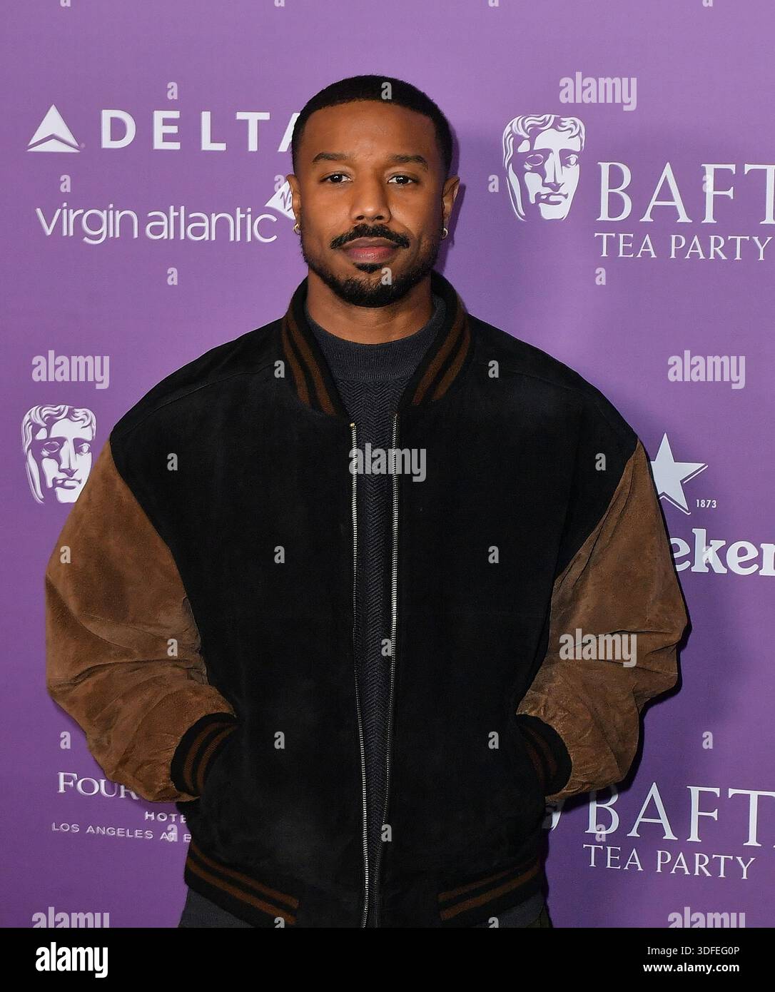 Michael B. Jordan attends the 2026 BAFTA Tea Party at Four Seasons ...