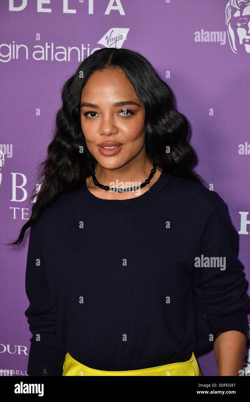Tessa Thompson attends the 2026 BAFTA Tea Party at Four Seasons Hotel ...