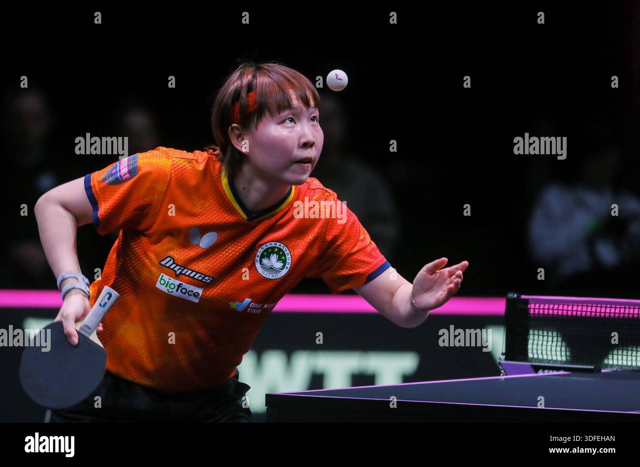 Macau's Zhou Yuling faces China's Chen Xingtong (Not in picture) during ...