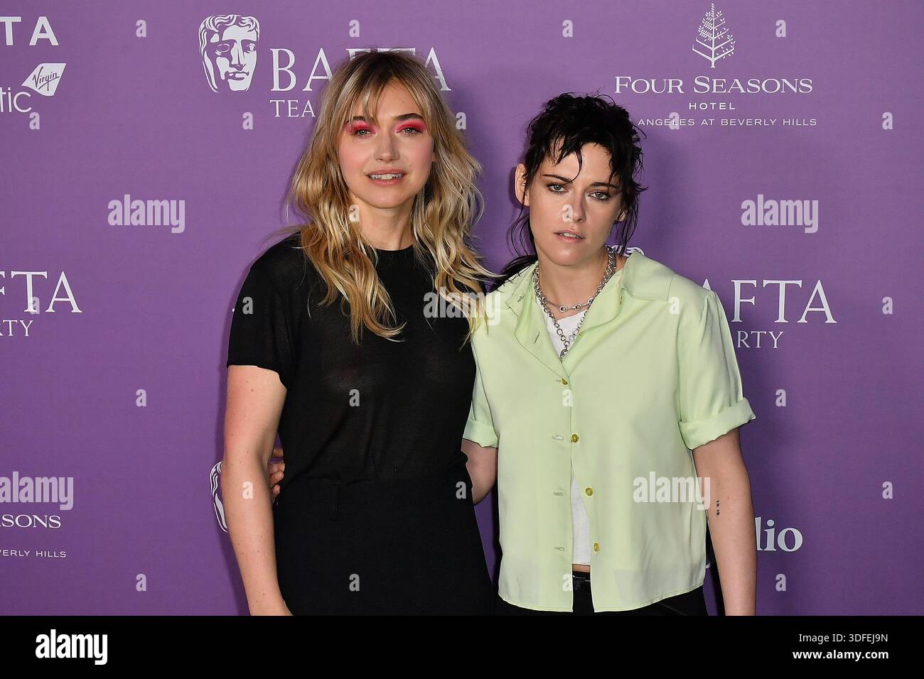 Imogen Poots, Kristen Stewart attend the 2026 BAFTA Tea Party at Four ...