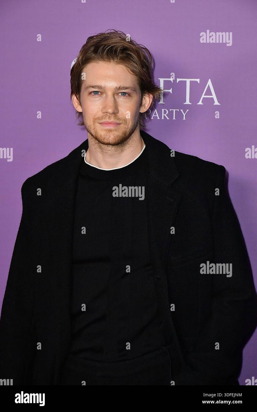 Joe Alwyn attends the 2026 BAFTA Tea Party at Four Seasons Hotel Los ...