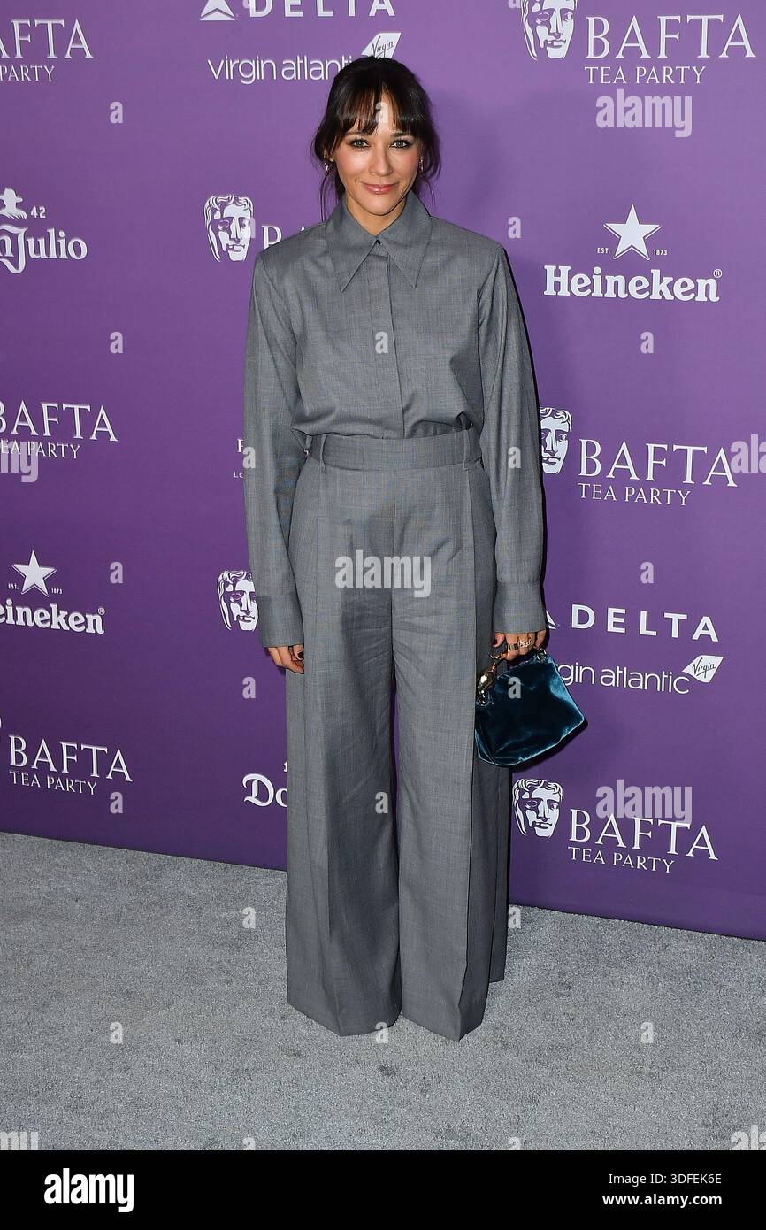 Rashida Jones attends the 2026 BAFTA Tea Party at Four Seasons Hotel ...
