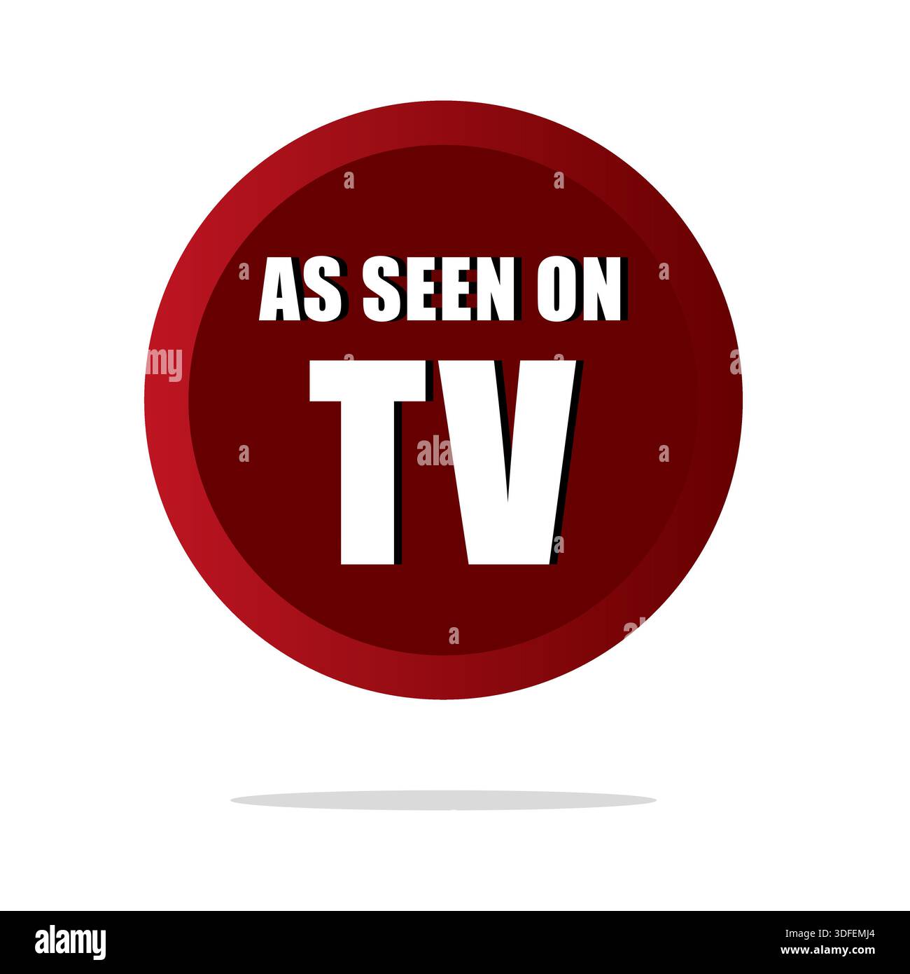 Tv red text on Stock Vector Images - Alamy