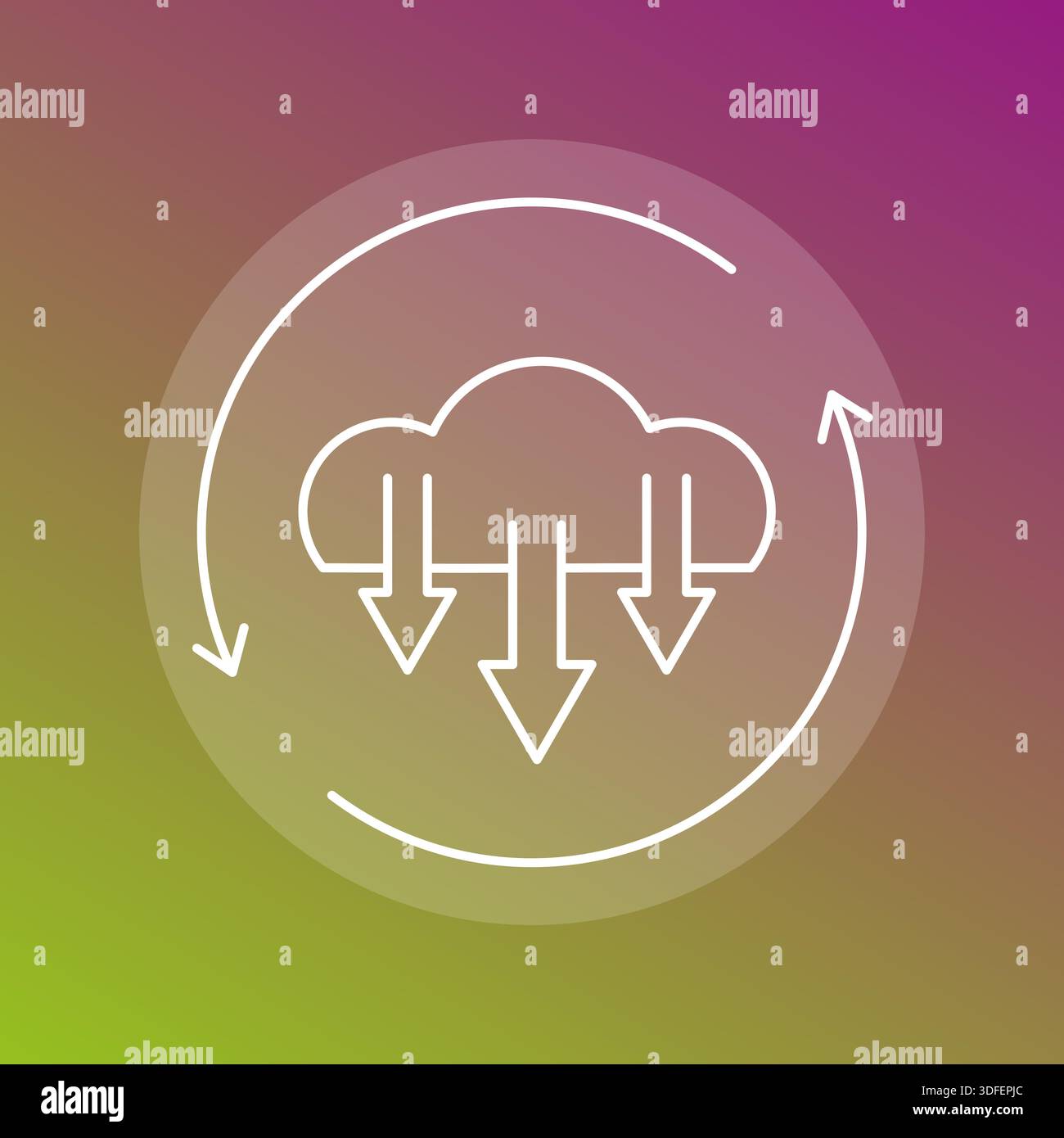 Technological storage icon. Digital transfer symbol. Electronic network ...