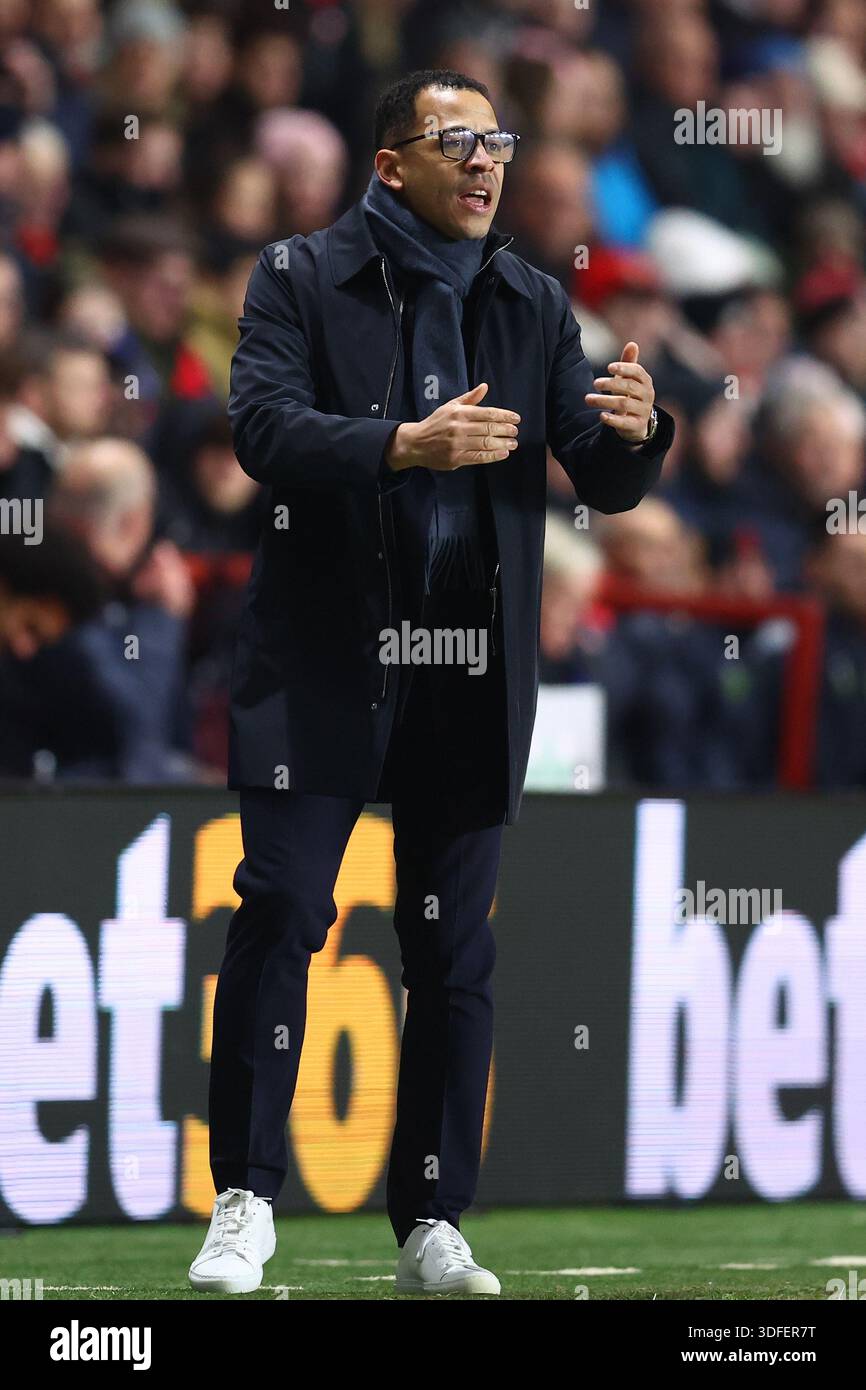 London, England, 10th January 2026. Liam Rosenior, head coach of ...
