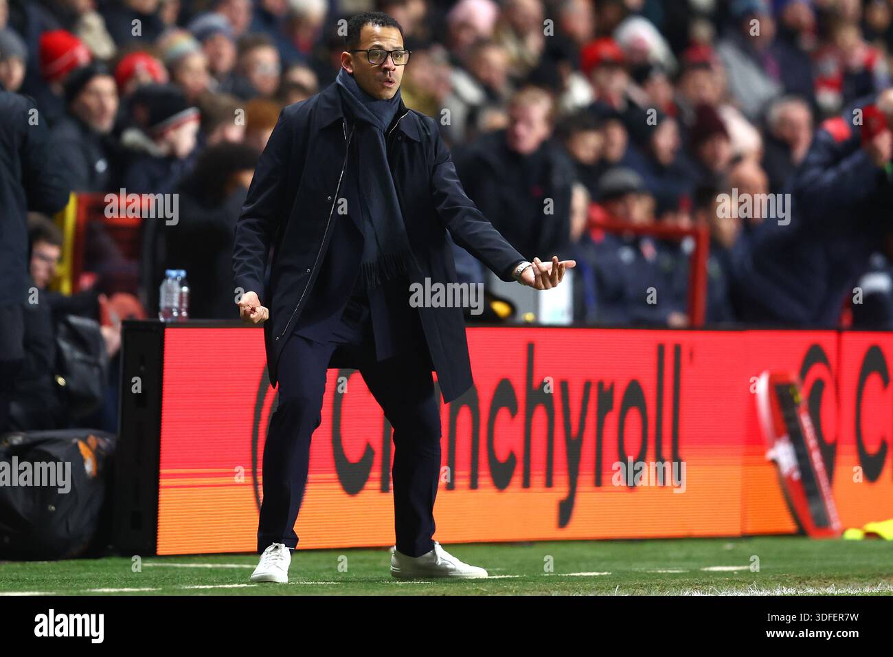 London, England, 10th January 2026. Liam Rosenior, head coach of ...