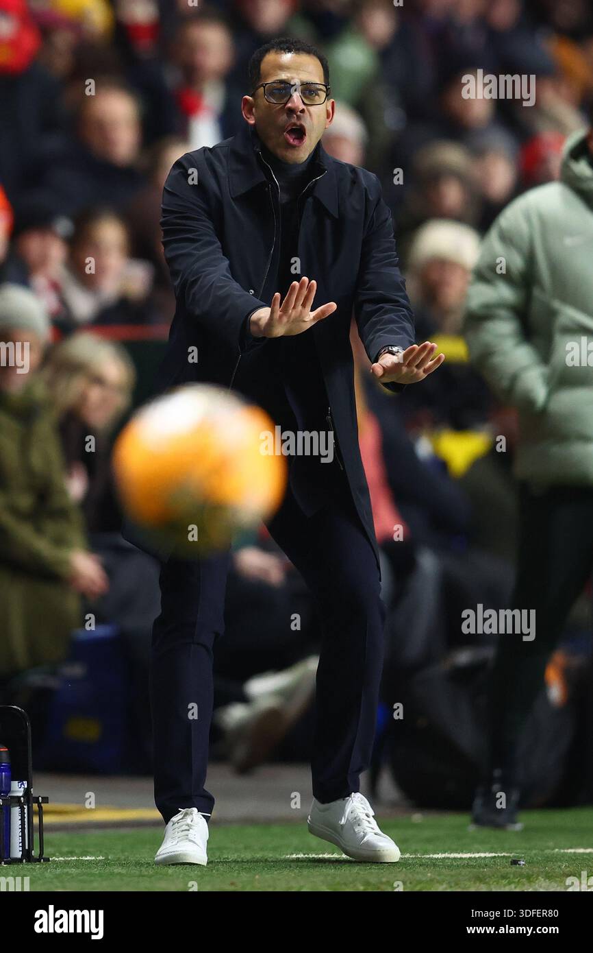 London, England, 10th January 2026. Liam Rosenior, head coach of ...