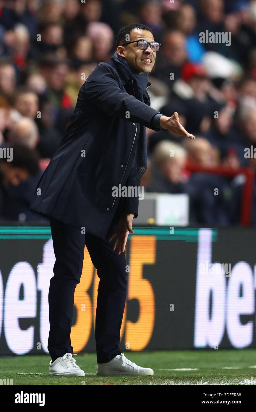 London, England, 10th January 2026. Liam Rosenior, head coach of ...