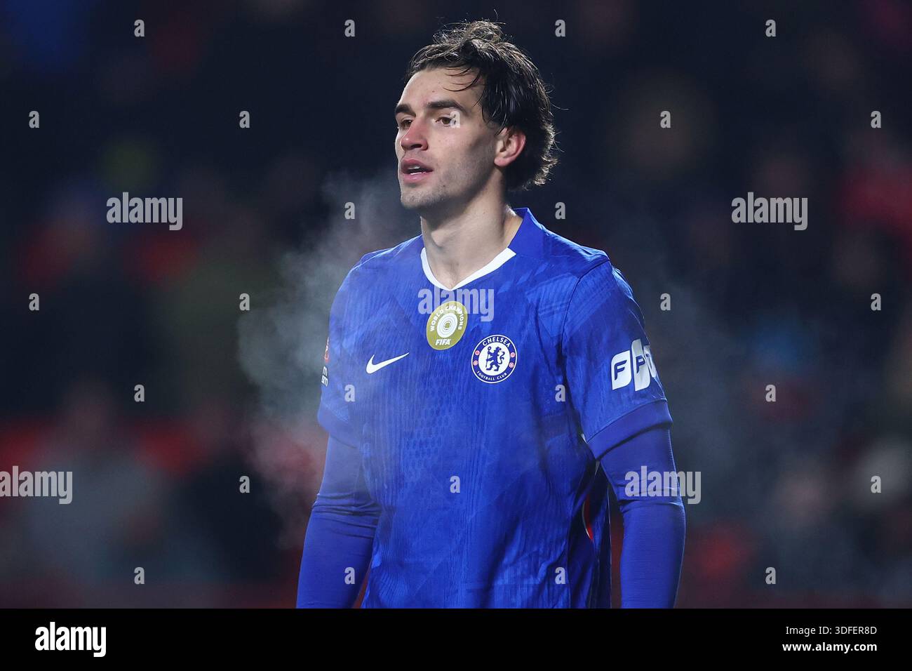 London, England, 10th January 2026. Marc Guiu of Chelsea during the ...