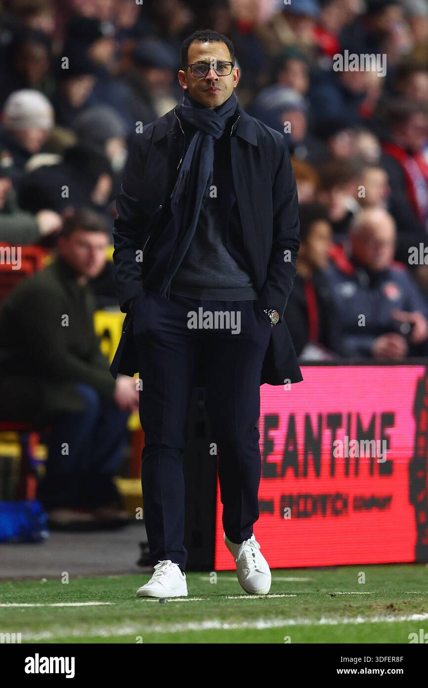 London, England, 10th January 2026. Liam Rosenior, head coach of ...