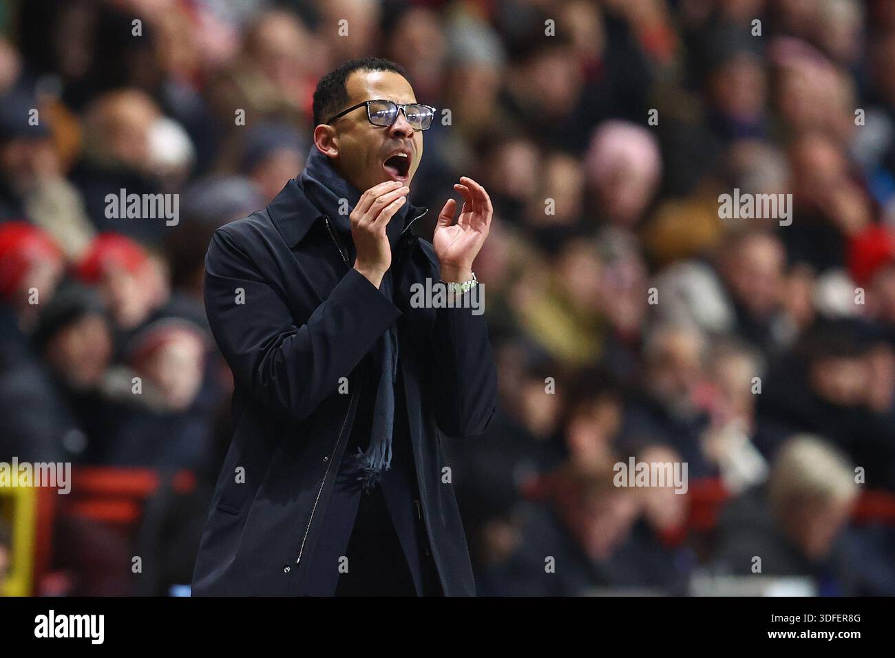 London, England, 10th January 2026. Liam Rosenior, head coach of ...