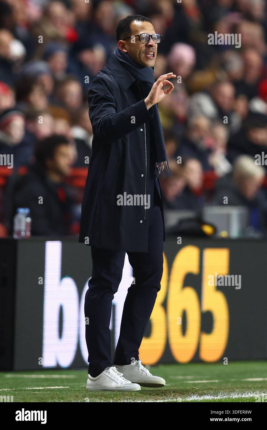 London, England, 10th January 2026. Liam Rosenior, head coach of ...