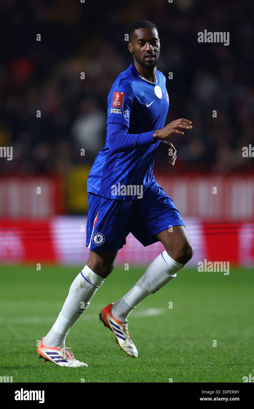 London, England, 10th January 2026. Tosin Adarabioyo of Chelsea during ...
