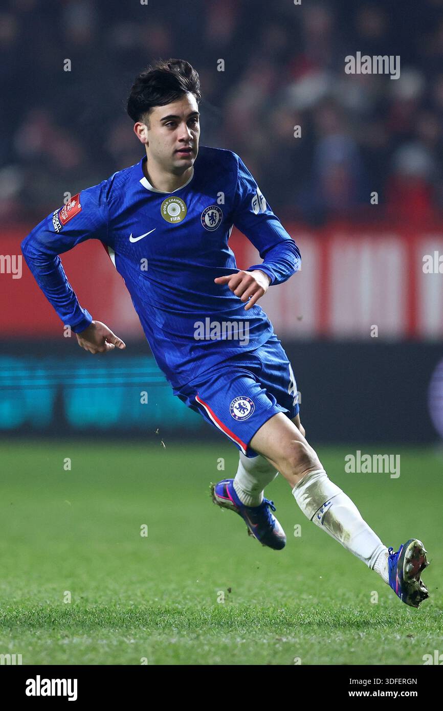 London, England, 10th January 2026. Facundo Buonanotte of Chelsea ...
